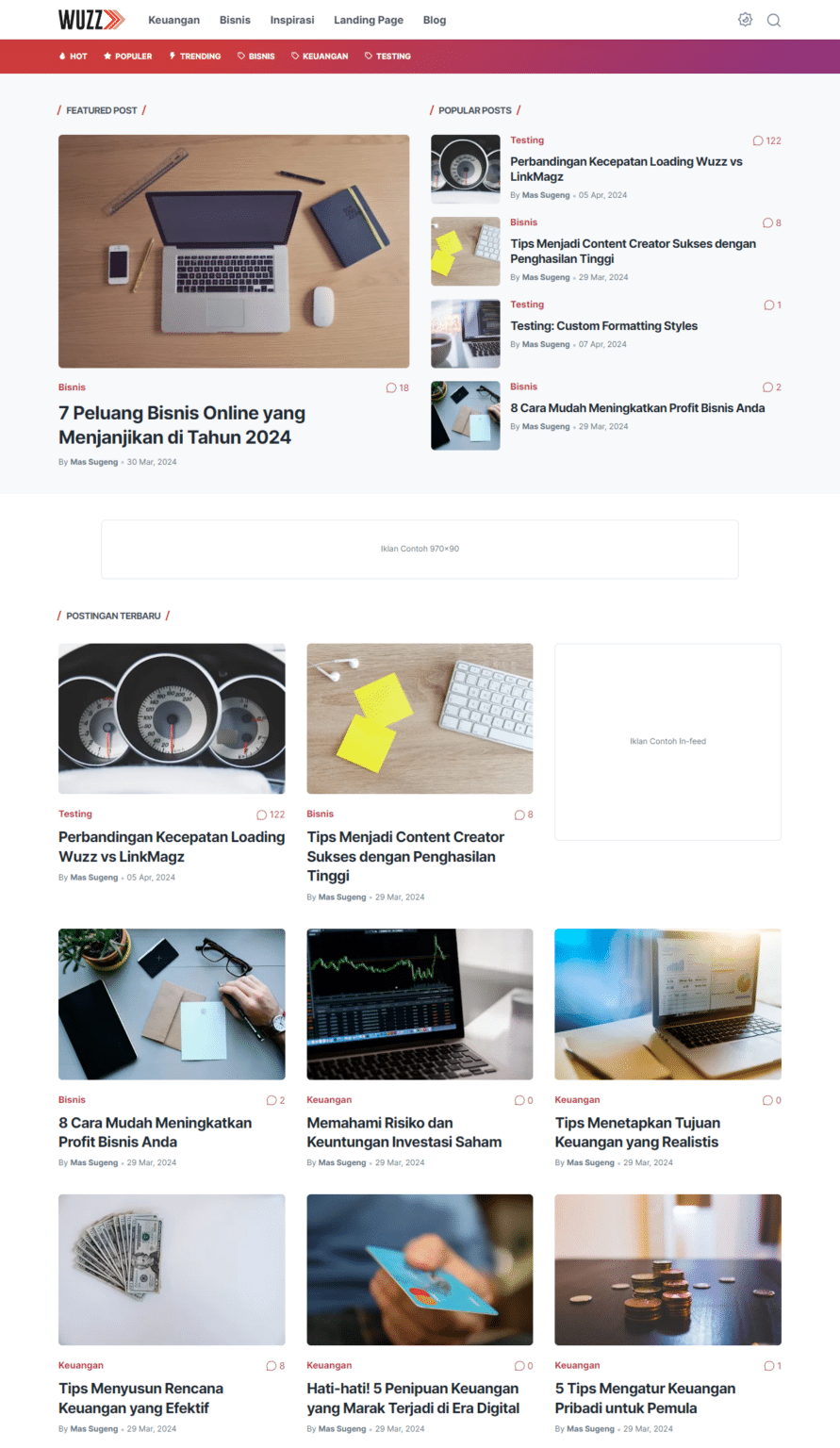 Template Blogger Wuzz, Loading Lebih Cepat Fitur Lebih Lengkap – Member ...